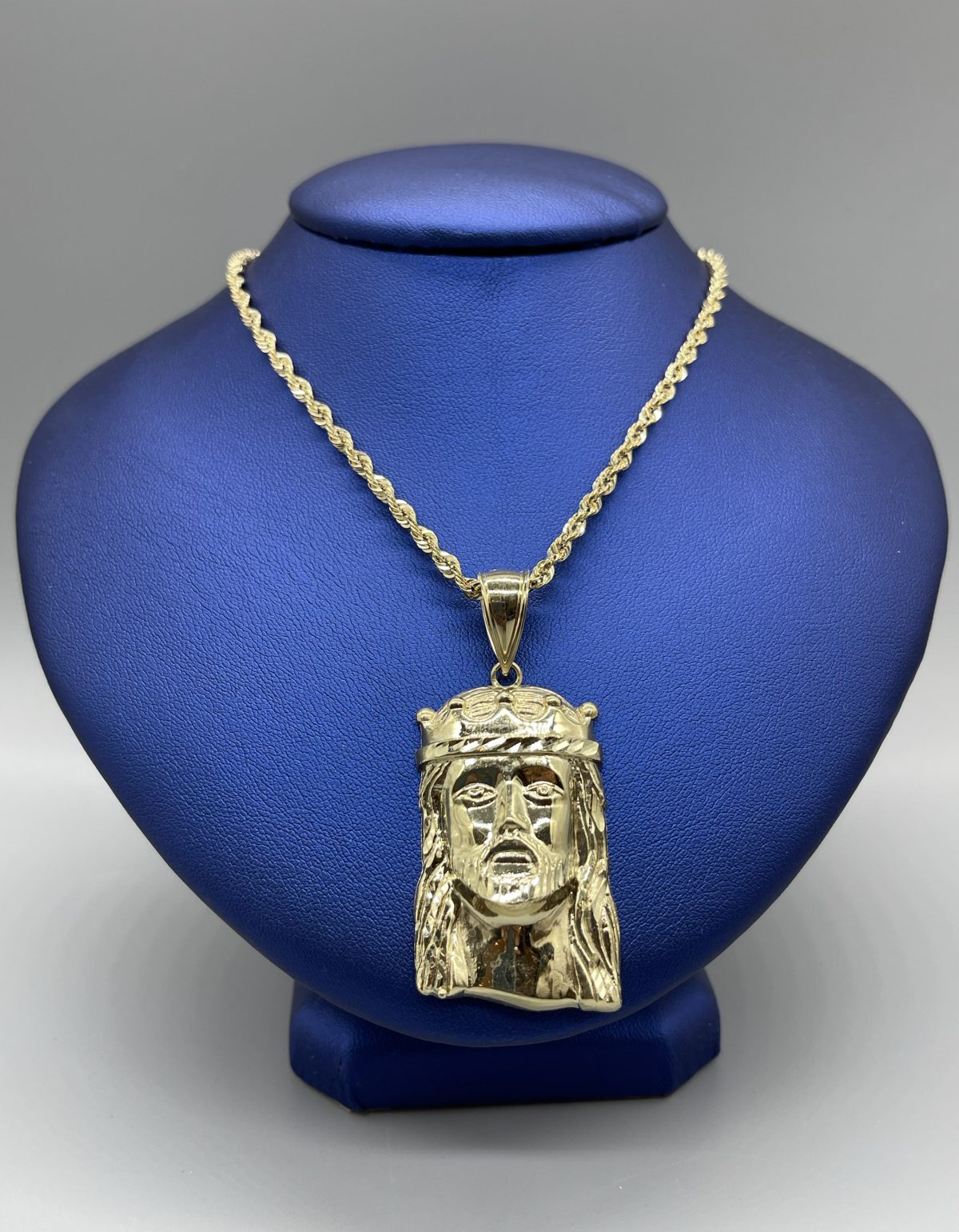 10KT Gold Jesus Pendant Combo VJ Diamond Orlando