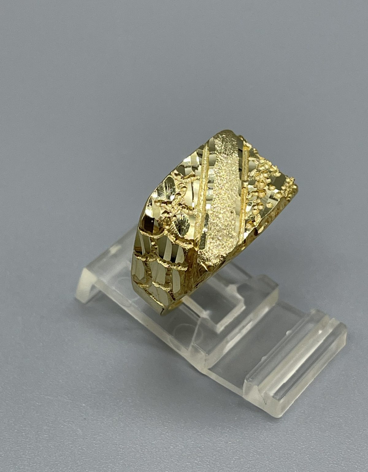 10KT Gold American Flag Ring VJ Diamond Orlando