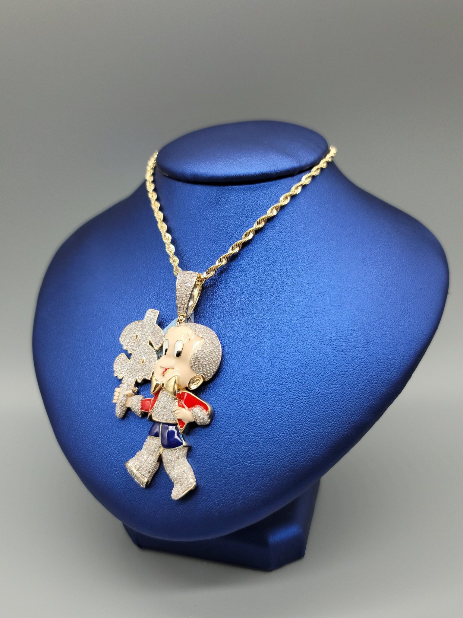 10KT Richie Rich Pendant VJ Diamond Orlando