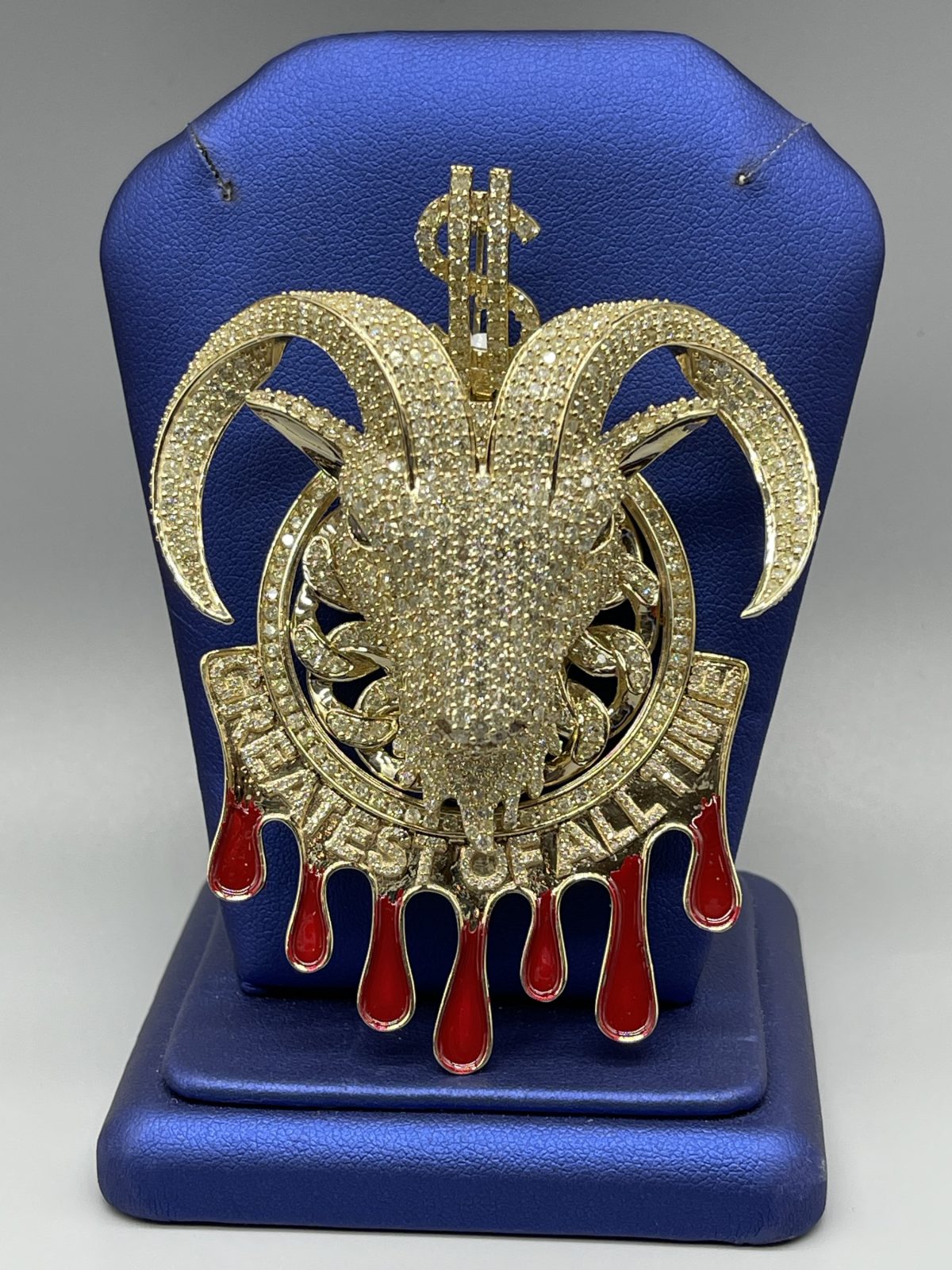10KT 20.00CT Diamond GOAT Pendant | Venetian Jewelers Florida