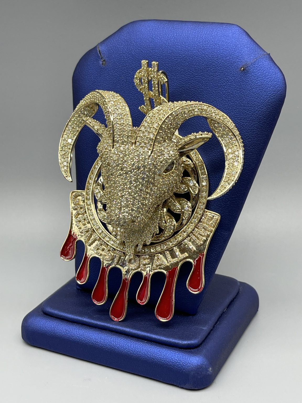 10KT 20.00CT Diamond GOAT Pendant | Venetian Jewelers Florida