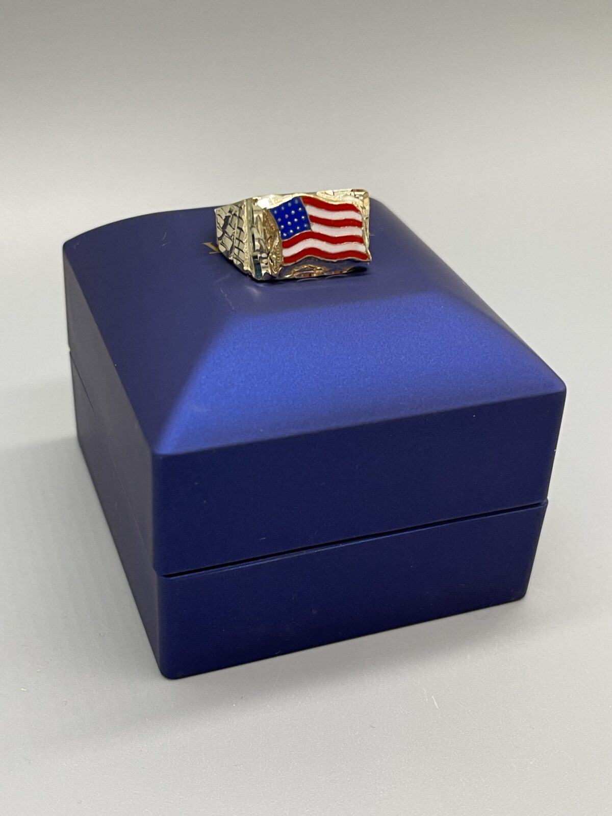 10KT Gold American Flag Ring – VJ Diamond Sanford Orlando