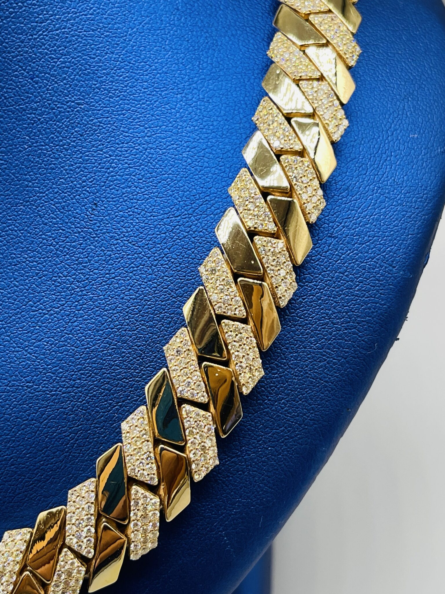 10KT Gold 14MM 17.76CTW Custom Diamond Necklace VJ Diamond Orlando