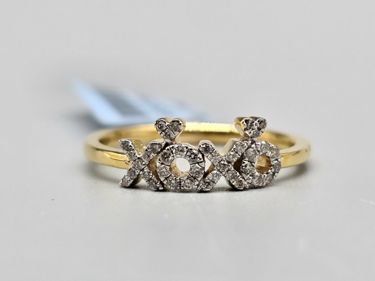 14KT Gold 0.15CT Diamond X & O Ring – VJ Diamond Sanford Orlando