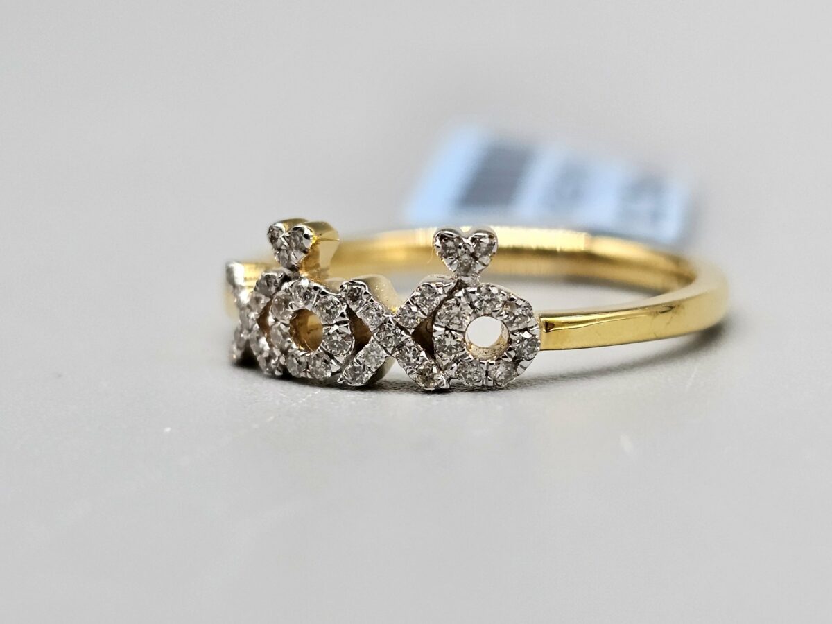 14KT Gold 0.15CT Diamond X & O Ring – VJ Diamond Sanford Orlando