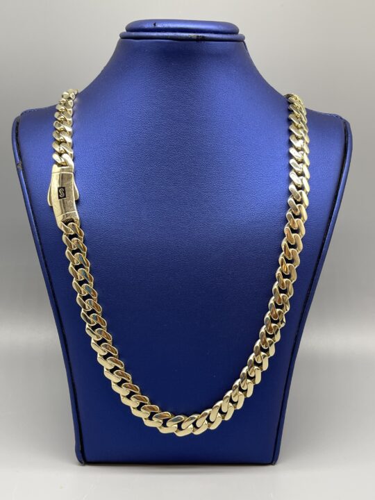 10KT Gold 9MM Monaco Necklace 24” – VJ Diamond Sanford Orlando