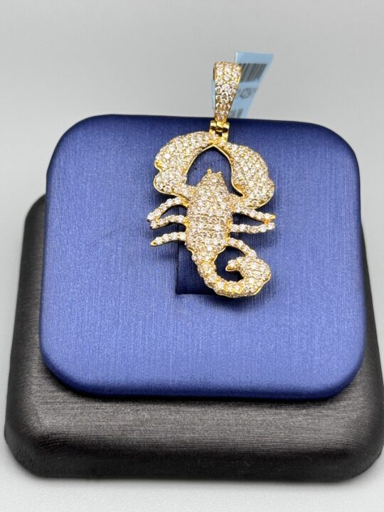 14KT Gold 1.35CT Diamond Scorpio Pendant - VJ Diamond Orlando
